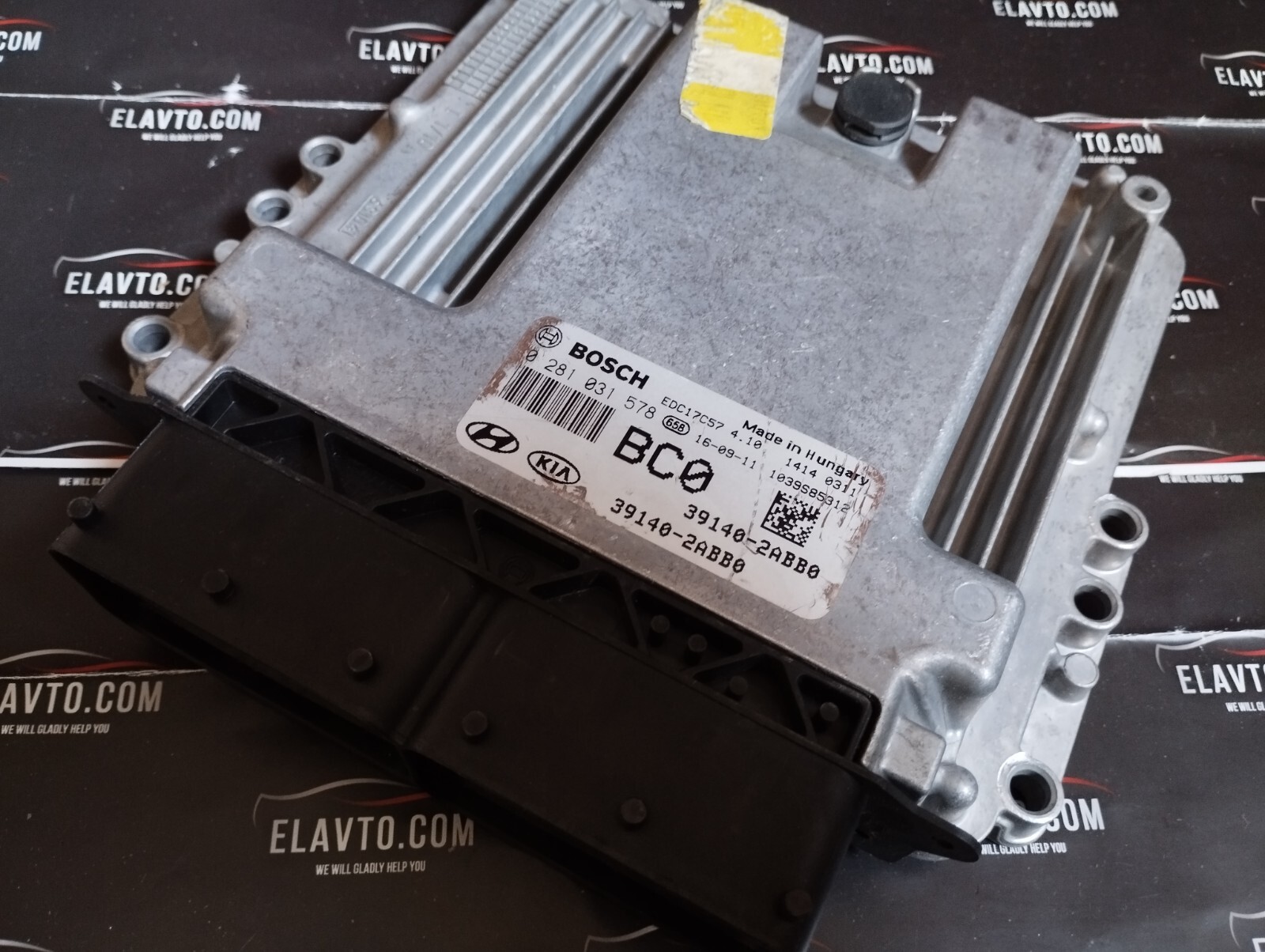 Genuine Hyundai ECU 39140-2ABB0 391402ABB0 Bosch 0281031578 EDC17C57 4. ...