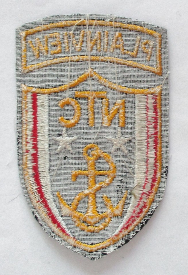 Vintage US NAVY TRAINING CENTER NTC PLAINVIEW PATCH Wool Original | eBay