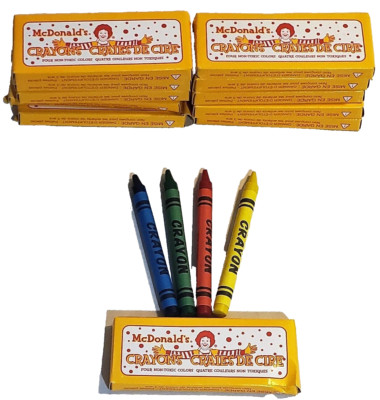 10 Packs - McDonald's, Mint Condition, France, Kids Crayon 4-Pack | eBay