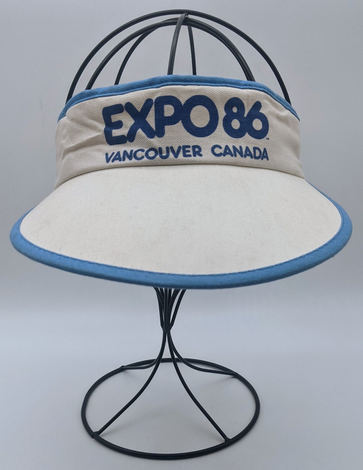 Vintage Expo 86 Vancouver, Canada White/Blue Visor Of… - Gem