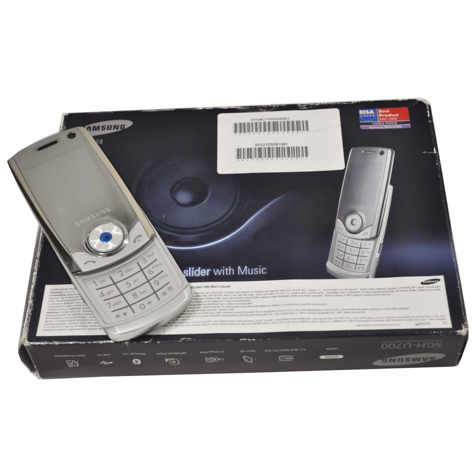 New Samsung Ultra Edition II SGH-U700 Metallic Silver Factory Unlocked ...