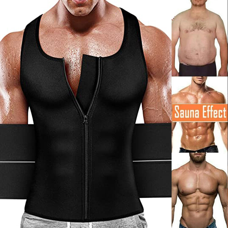 FAJAS PARA HOMBRES FAJA REDUCTORA DE HOMBRE MEN BODY SHAPER SWEAT ...