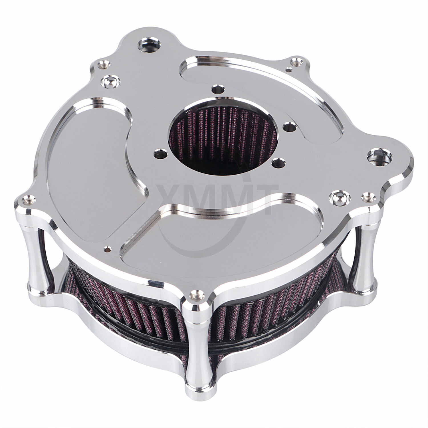 Chrome Air Cleaner Filter Kit For Harley Dyna Fat Bob Street Road Glide ...
