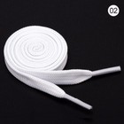 THICK FLAT FAT SHOE LACES 2/5" Wide Shoelaces All Shoe Types Trainer ...