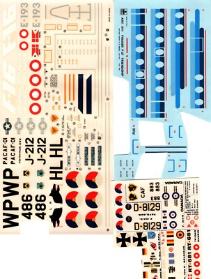 Lot #1 of assorted model airplane decals used cut pieces | eBay