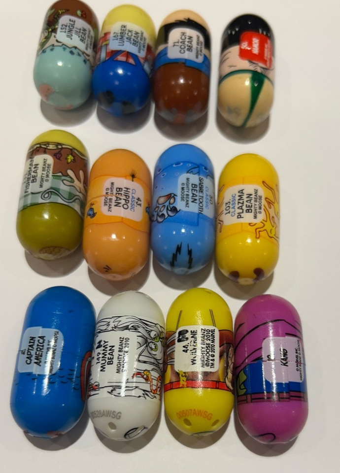 Mighty Beanz Mixed Lot24Figures Super Heroes Marvel DC ClassicMoose ...