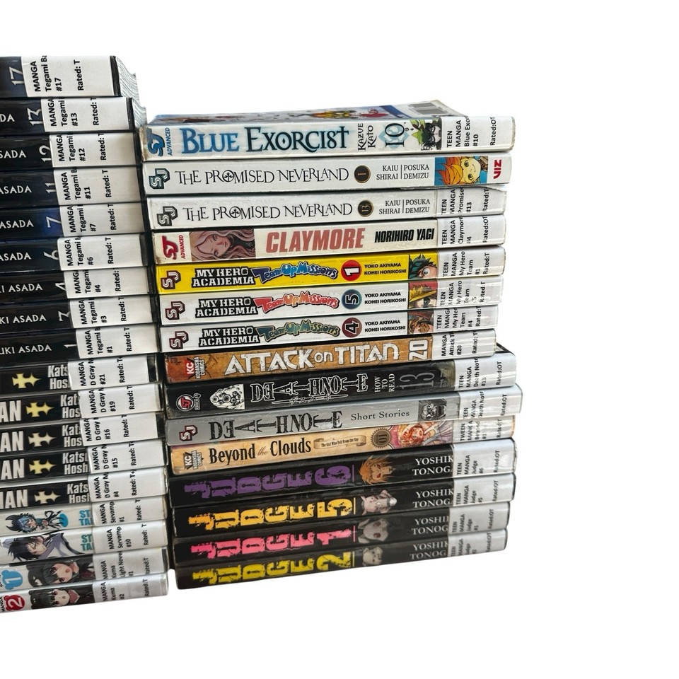 Massive Lot of 51 Manga Books English Paperback Graphic Novels FREE ...