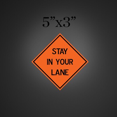 Stay In Your Lane Bad Driver Sticker Car Decal Vinyl Waterproof Funny ...