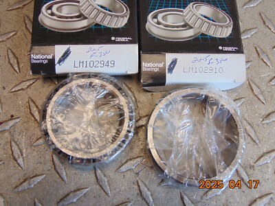 FEDERAL MOGUL NATIONAL LM102949/LM102910 TAPERED ROLLER BEARING & RACE ...