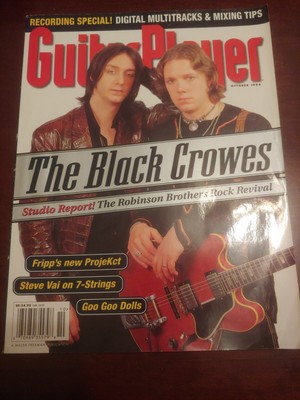 1998 October Guitar Player Vintage Magazine The Black Crowes Rock ...