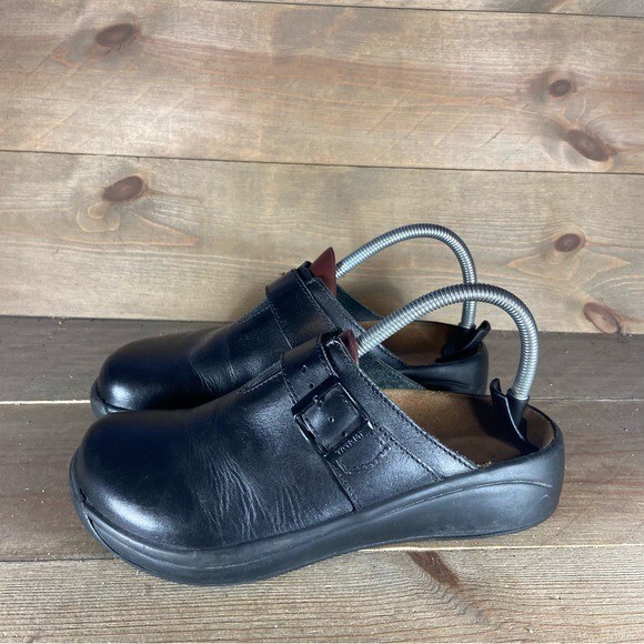 birkenstock tatami womens size 8 shoes black leather slip on comfort ...