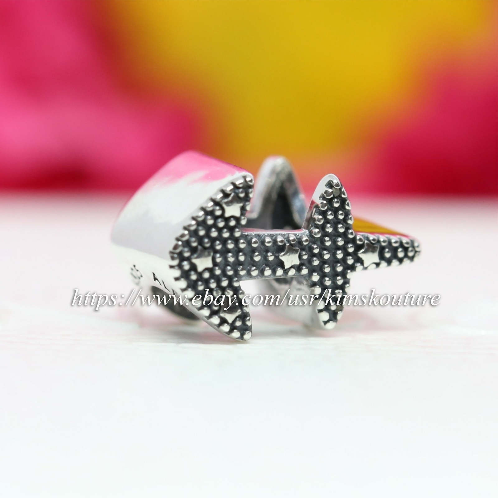 Authentic Pandora Sparkling Sagittarius Zodiac Silver Reversible Charm ...
