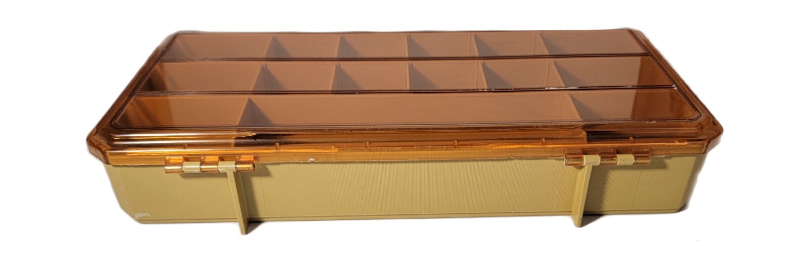 VINTAGE Magnum By Plano Fishing Tackle Organizer Box 14 x 11 x 2 ...