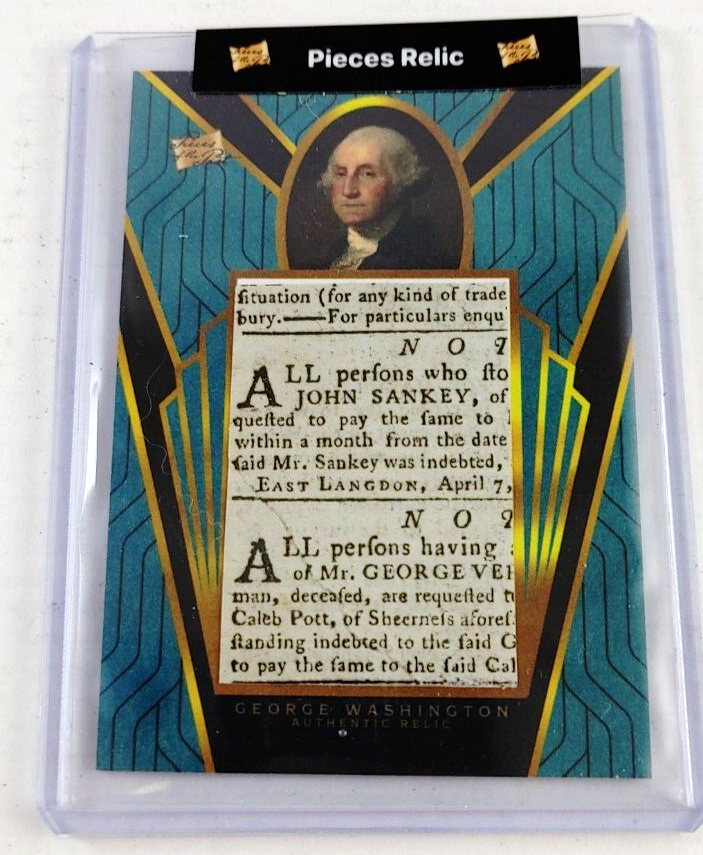 2023 Pieces of the Past George Washington Relic Card | eBay