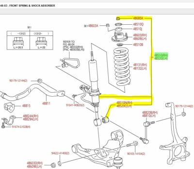 Toyota 4Runner 2014 - 2019 Limited 2wd Front & Rear Shocks Set Genuine ...