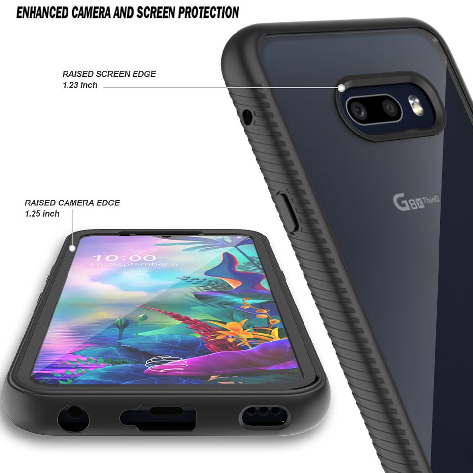 For LG G8X ThinQ Case Full-Body Hybrid Shockproof Phone Cover + Screen ...