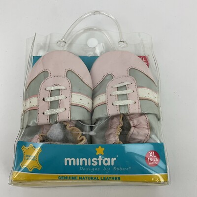Ministar Explorers By Bobux Girls Infant Leather Shoes Pink XL 18-24 ...