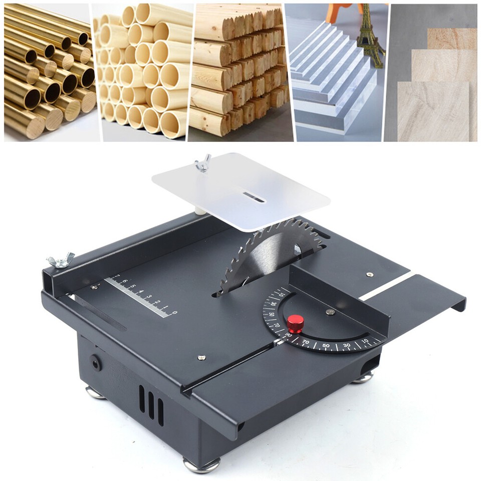 100W Mini Precision Table Saw Multifunctional Woodworking Cutting ...