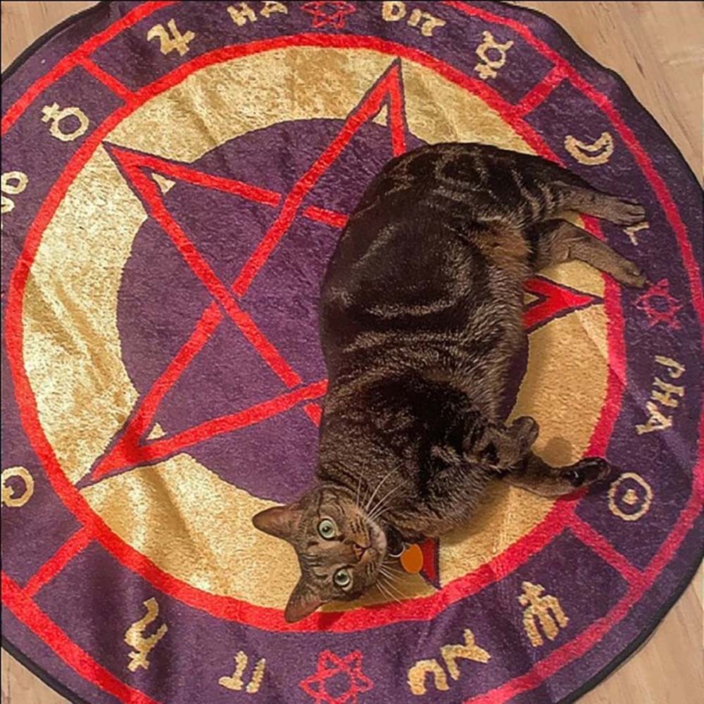 The Love Witch Patterned Rug, The Love Witch, Satan Red , Voodoo ...