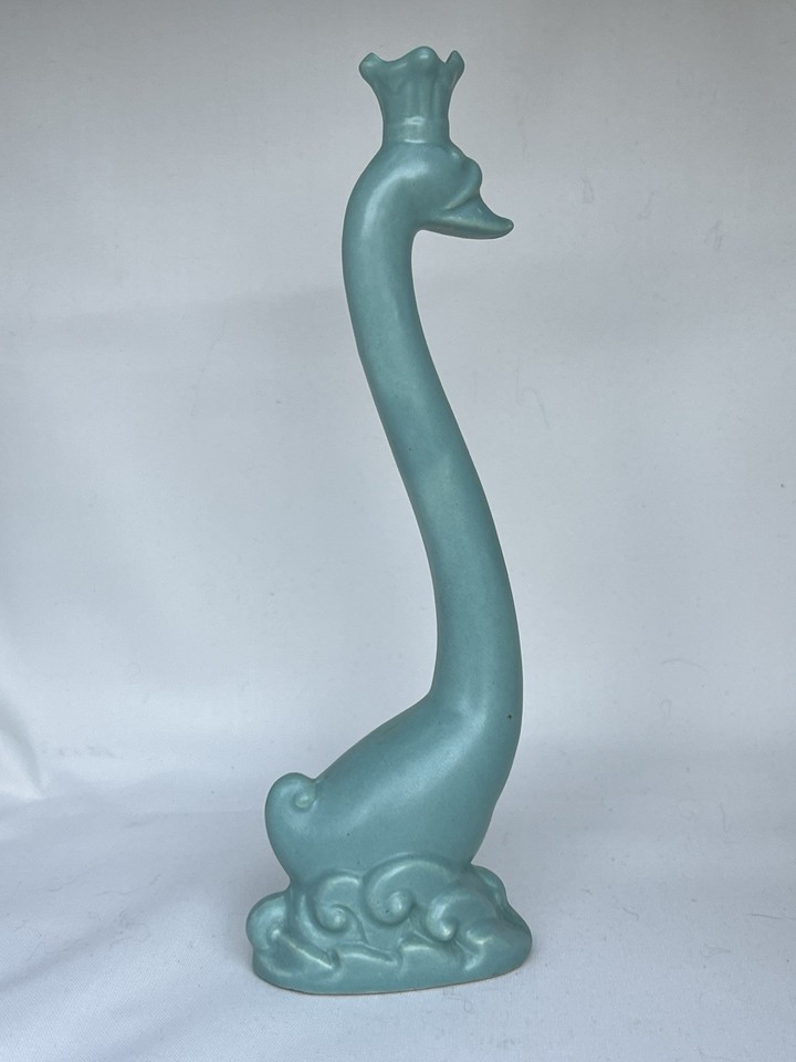 Studio Pottery Turquoise Bird Figurine Mid Century Modern Sculpture ...