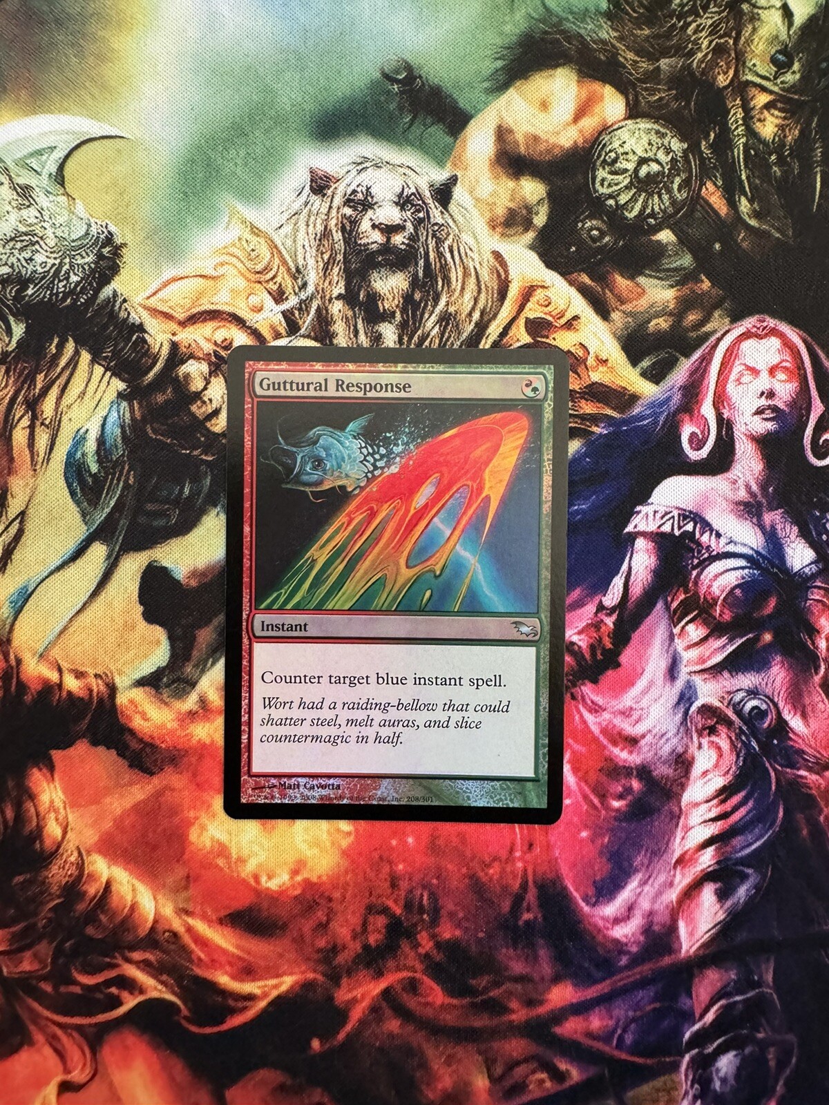 Magic the Gathering MTG Shadowmoor GUTTURAL RESPONSE FOIL - Clean ...