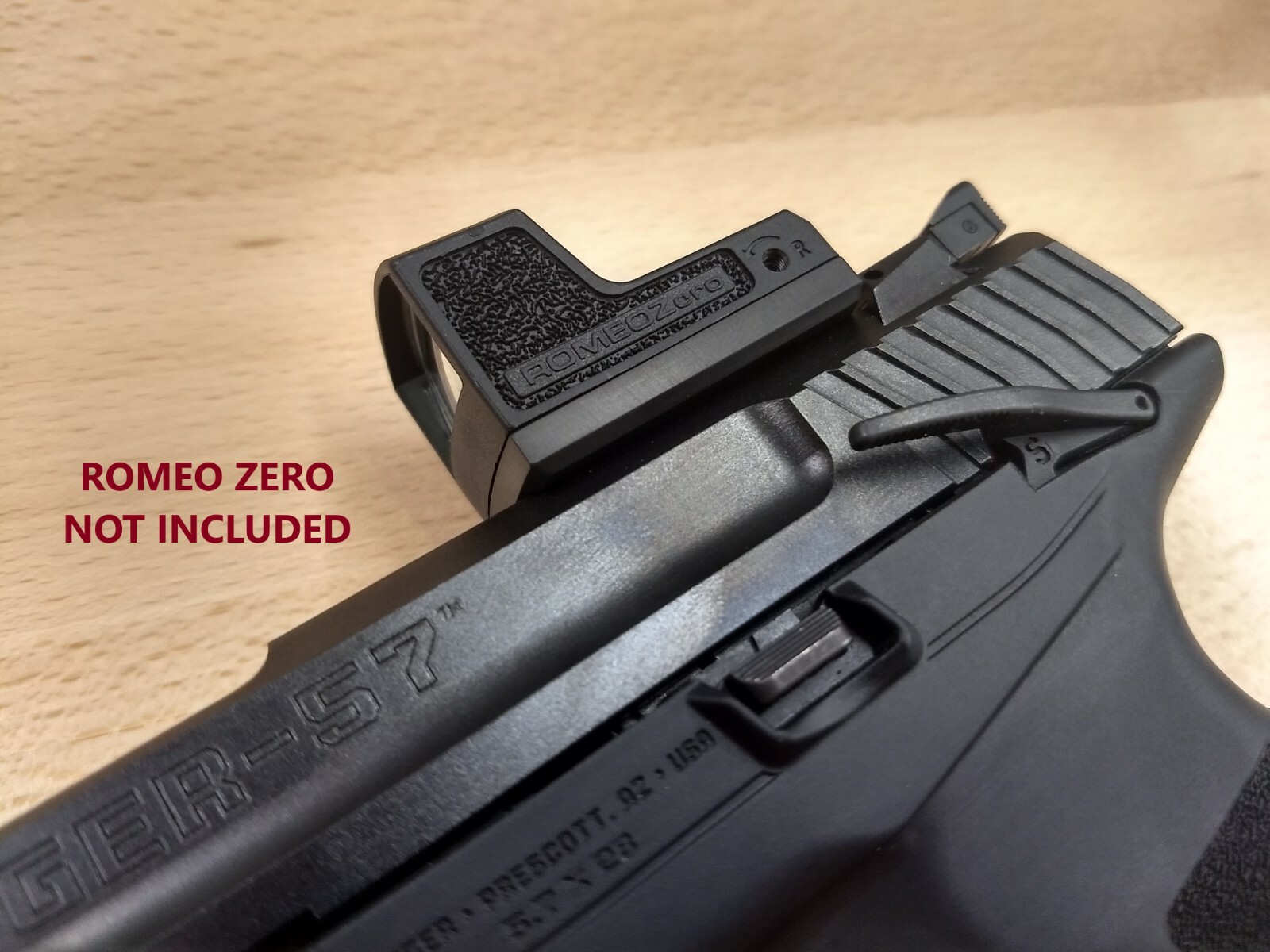 SIG ROMEO ZERO RED DOT SIGHT MOUNT PLATE FOR RUGER-57, RUGER 57, MADE ...