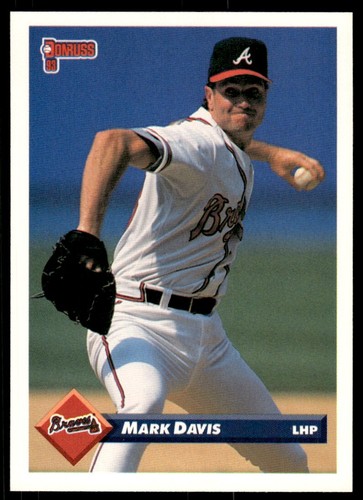 1993 Donruss Baseball Card Mark Davis Atlanta Braves #52 | eBay