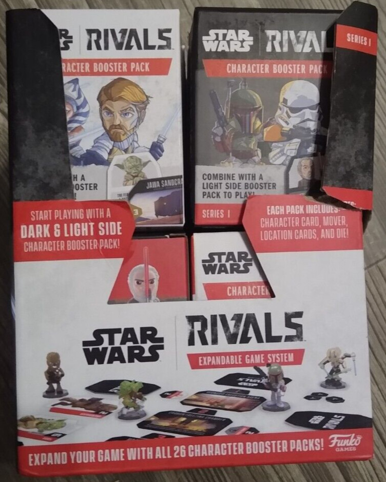 Star Wars Rivals Character Booster Packs Dark Side/Light Side Full Case ...