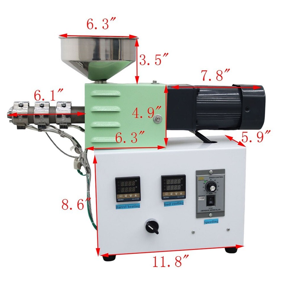 Plastic Extruder 3D Printing Injection Molding Machine Waste Plastic ...