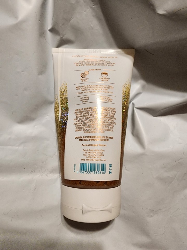 Bath & Body Works AT THE BEACH Exfoliating Beach Body Scrub 6.6 oz ...