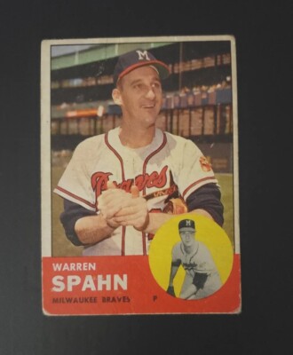 1963 Topps # 320 Warren Spahn | eBay