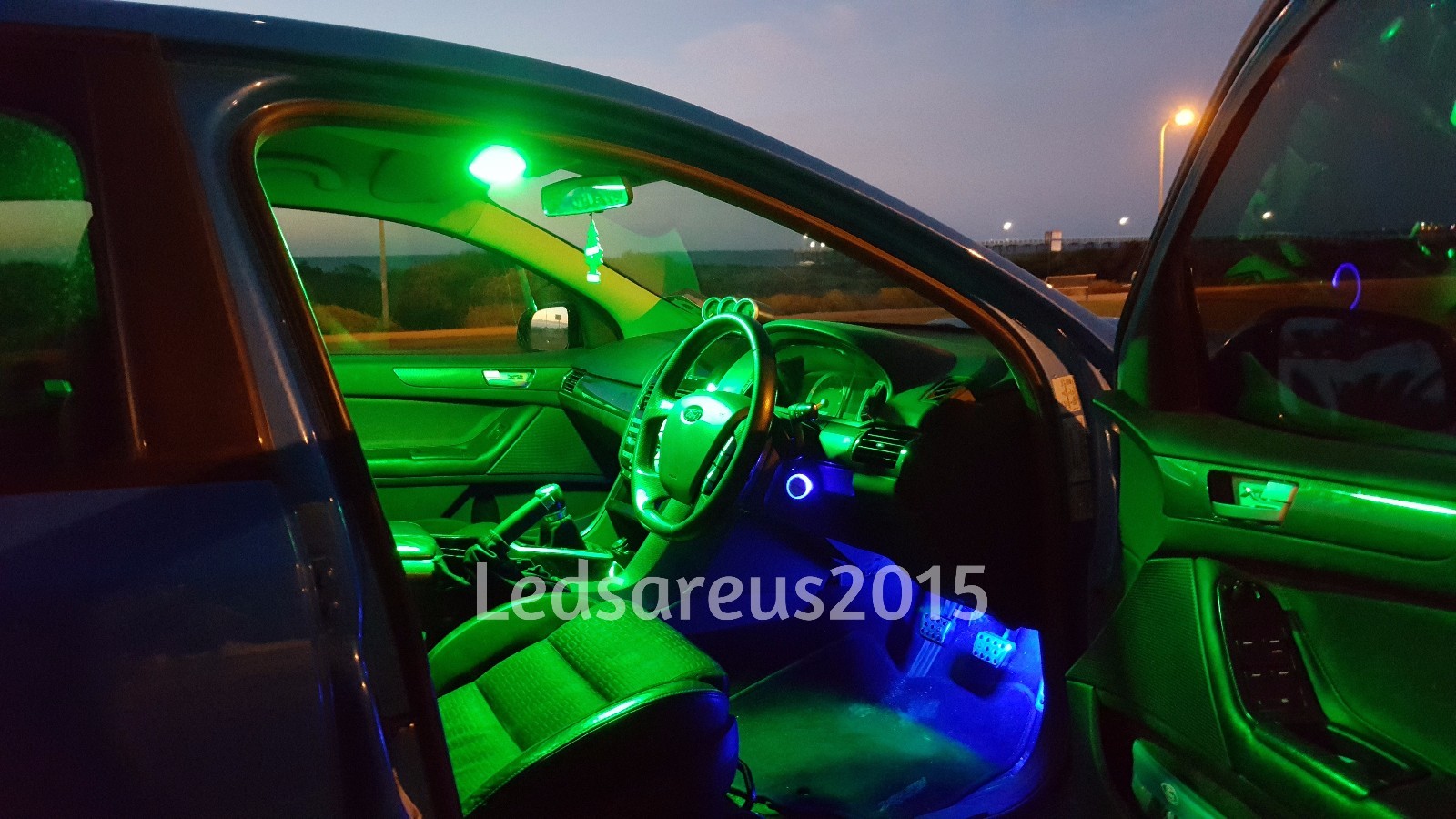 Ford FG Sedan LED Interior light Kit GREEN Super Bright XT XR6 XR8 G6 ...