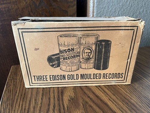 Edison Cylinder Record Container For Three Cylinders and Their Boxes ...