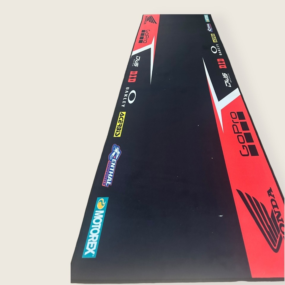 Honda Motorcycle Pit Garage Floor Mat Carpet -Anti-slip- Motocross ...