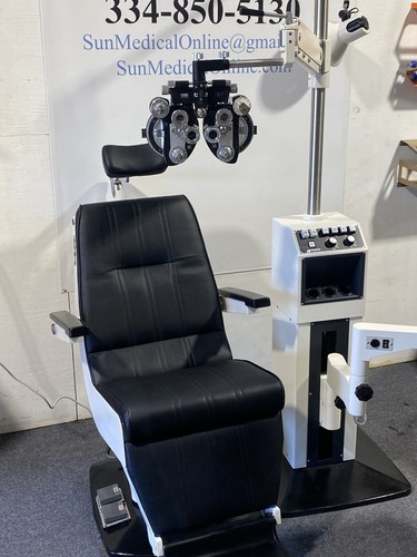 Marco Ophthalmic Tilt Exam Chair Deluxe instrument stand, Zeiss 120SL ...