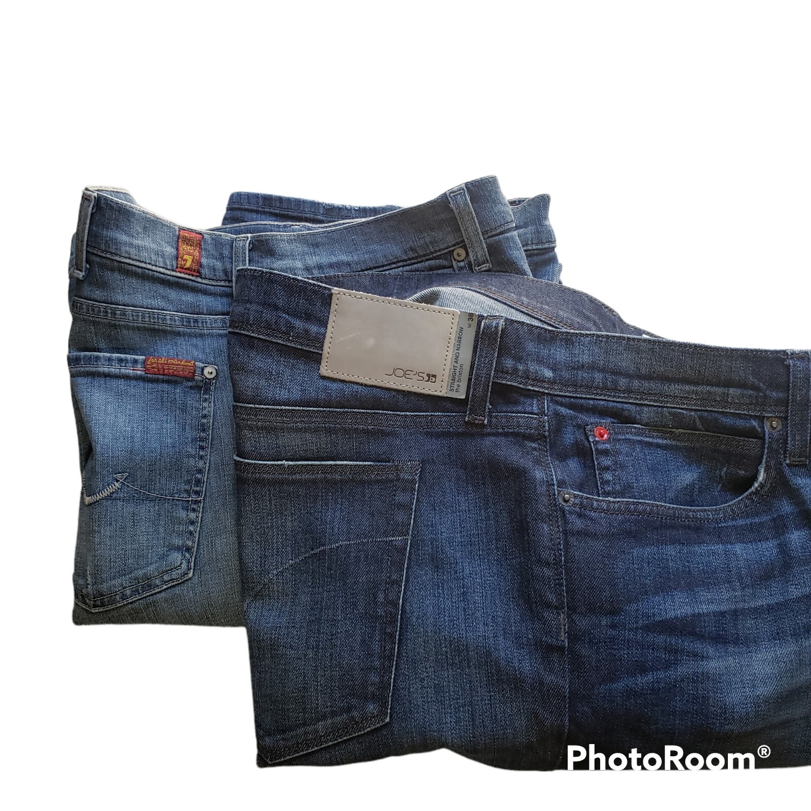 Lot of 2 Men's Blue Jean 1 -Joe Jean 1- 7 For All Man Kind Sz 38x44 | eBay