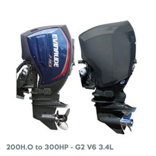 EVINRUDE OUTBOARD Motor Hood 200hp V6 Vindicator 1997 Cover 285028 Blue ...
