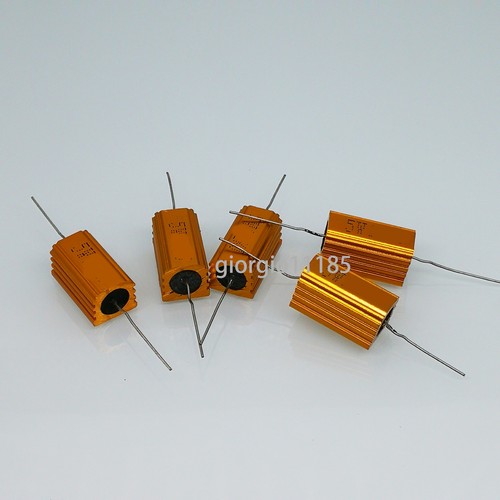 5pcs 22 ohm 22R 5W Watt Aluminum Housed Metal Case Wirewound Resistors ...