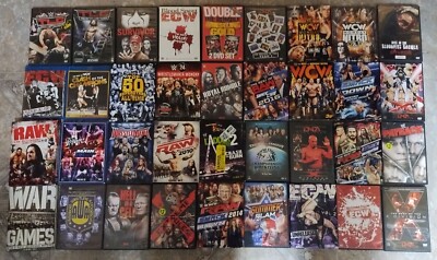 WRESTLING MEGA-LOT of 380 WWF/WWE/TNA DVDs RARE | eBay