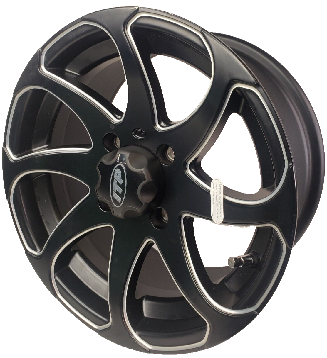 ITP Twister ATV UTV RTV RIM WHEEL 14x7 4/110 5+2 Directional Black ...