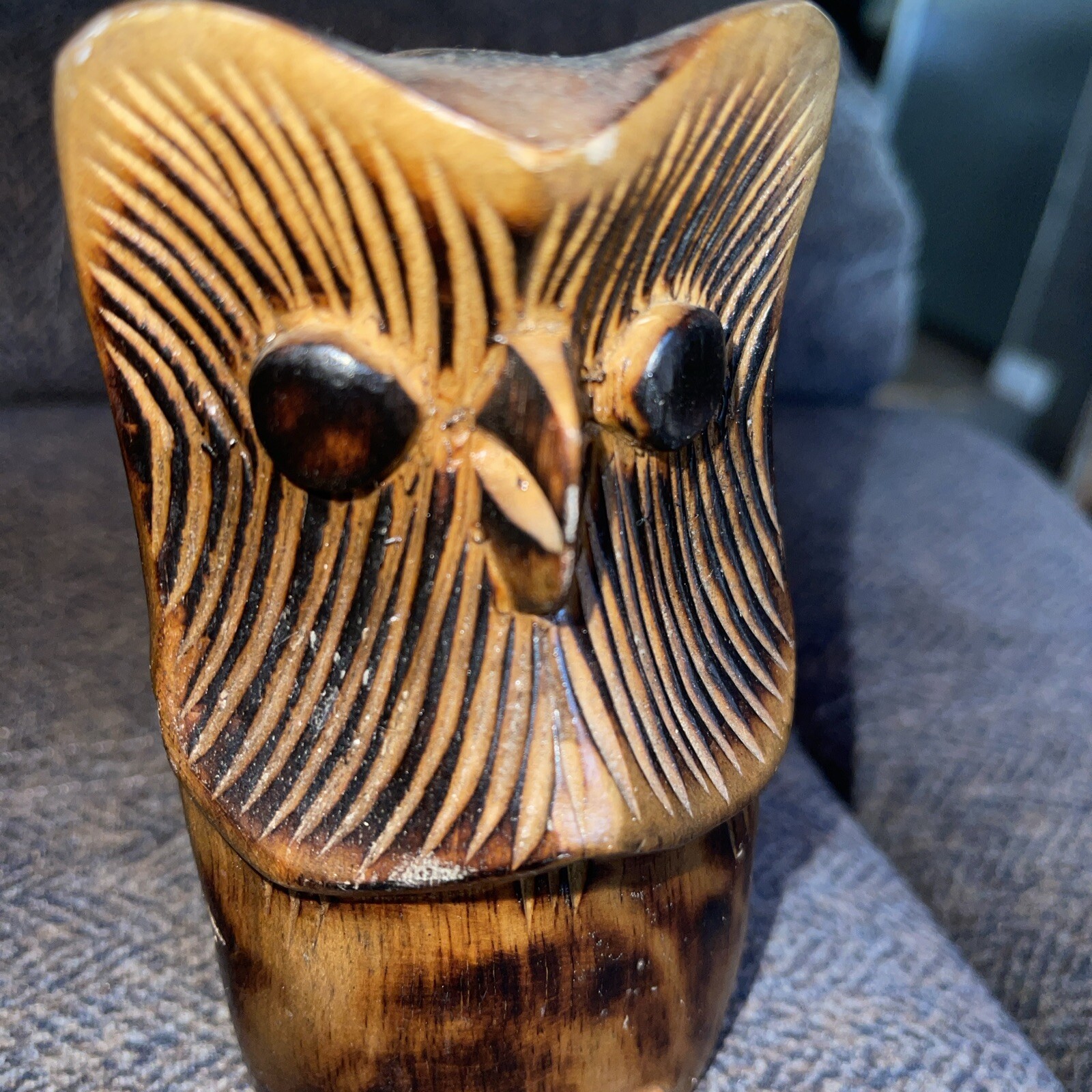 Wooden Carved Owl Made For La Solette Shrine Philippines Approx 6 In ...