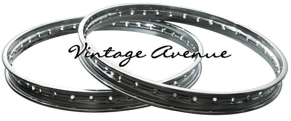 HONDA CR80R CR80 R CR85R CR85 R FRONT-36H + REAR-36H CHROME WHEEL RIM ...