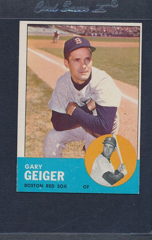 1963 Topps #513 Gary Geiger Red Sox EX *1574 | eBay