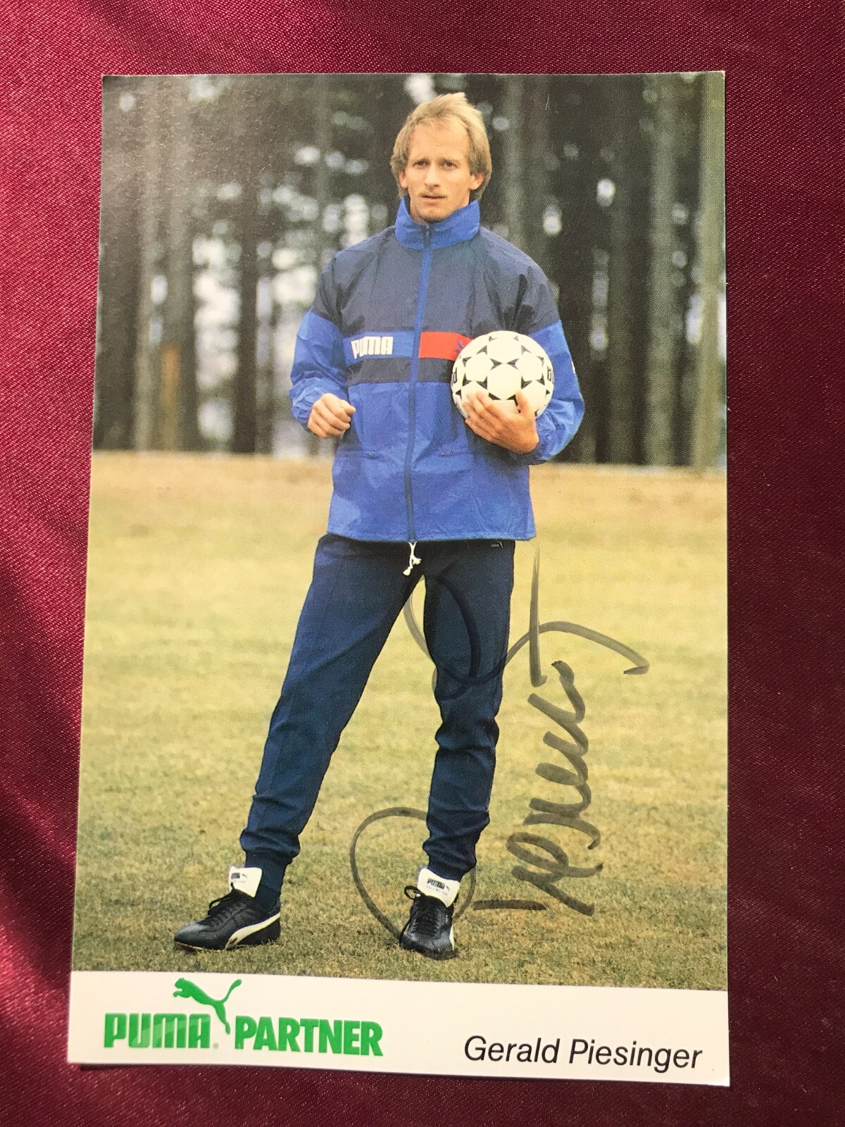 Autogramm GERALD PIESINGER-Nationalmannschaft ÖSTERREICH 80er J.-LASK ...