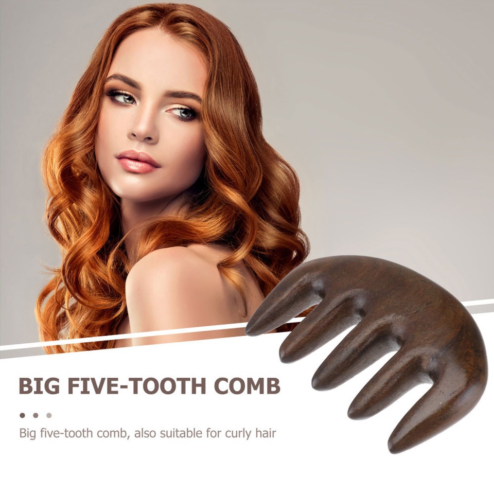 2 Pcs Custom Massage Comb Five-tooth Combs Hand Massager Travel | eBay