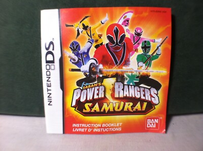 DS Manual Power Rangers Samurai | eBay
