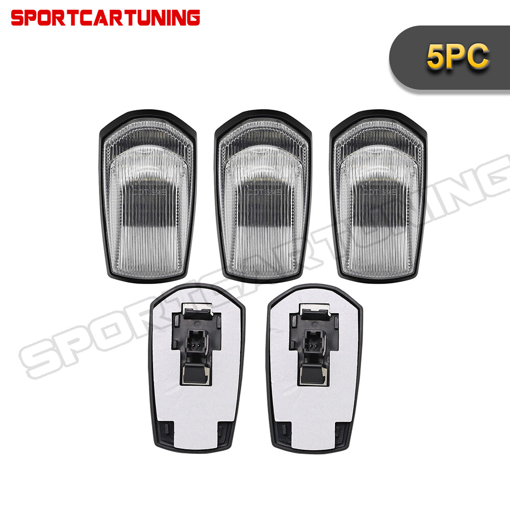 5pc White LED Cab Roof Clearance Lights For 2017-22 Ford F250 F350 SD ...