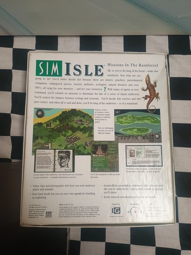 SimIsle: Missions in the Rainforest (PC, 1995) MSDOS CD Ver. Big Box ...