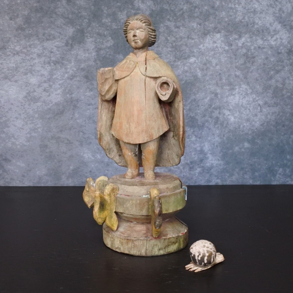 Antique 1800s Santo Nino Christ Child Spanish Colonial Folk Art Carving ...