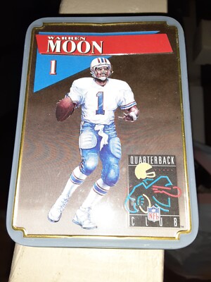 NFL Football Quarterback Club playing cards 2 decks in metal tin Warren ...